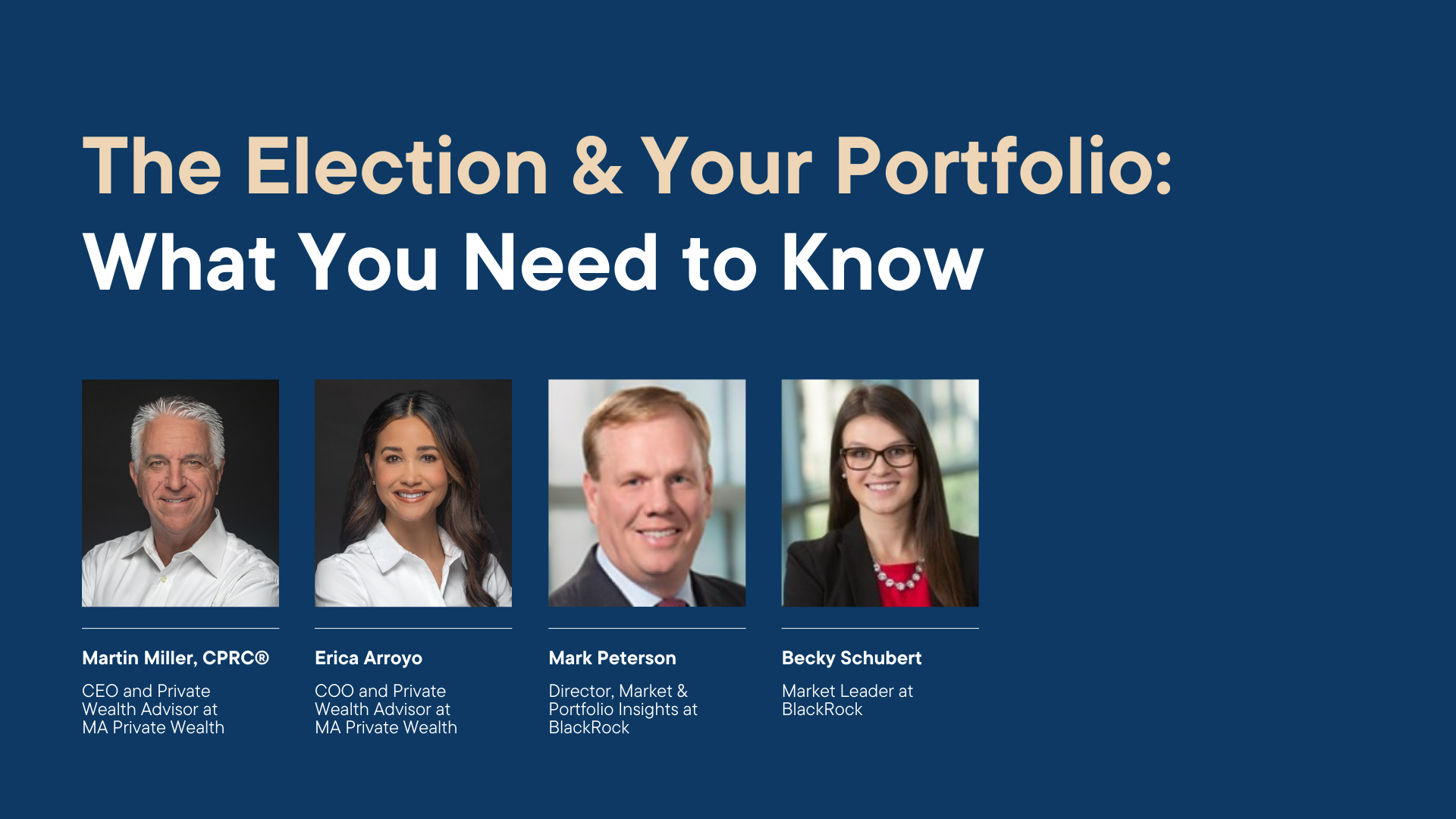 The Election & Your Portfolio: What You Need to Know [Webinar Summary]